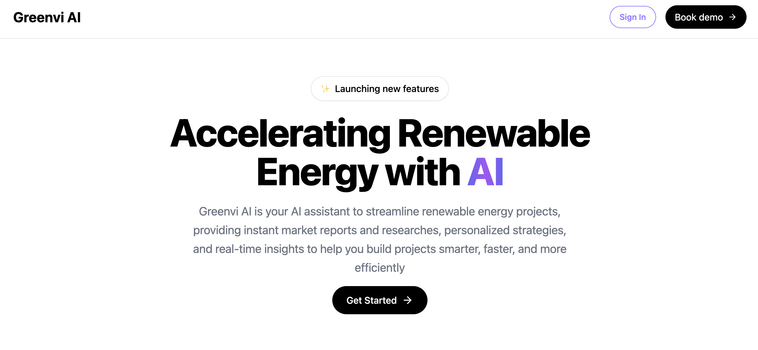 Greenvi AI - AI Assistant for Renewable Energy Market Analysis | AI-Powered Market Insights